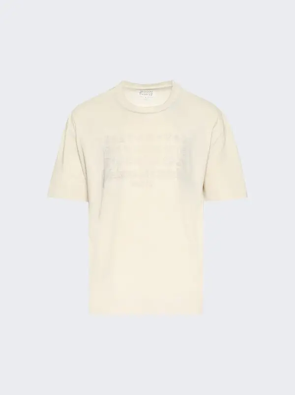 MAISON MARGIELA Short Sleeve Tee Anthracite - Beige