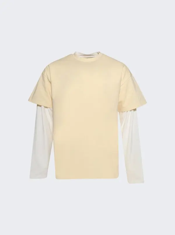 JIL SANDER Long Sleeve Tee Bone - White