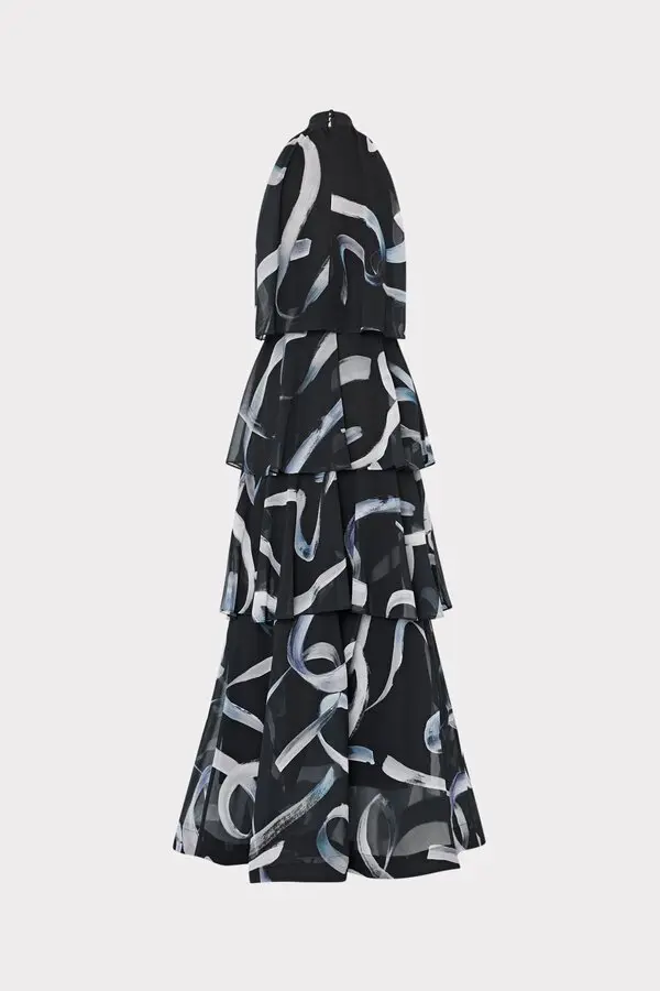 MILLY Salem Printed Maxi Dress