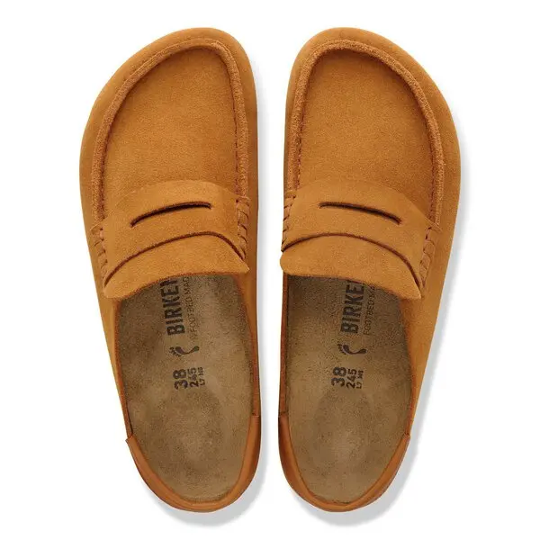 BIRKENSTOCK Naples Wrapped Suede Nubuck Loafer By - Mink