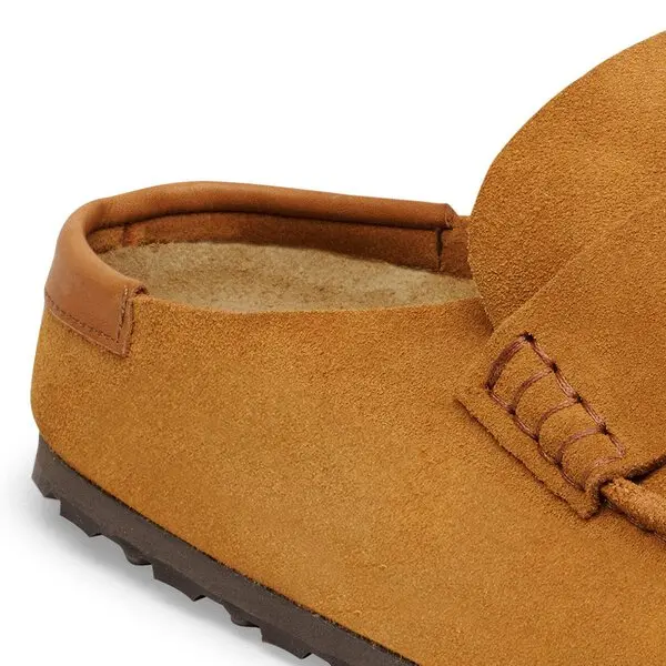 BIRKENSTOCK Naples Wrapped Suede Nubuck Loafer By - Mink