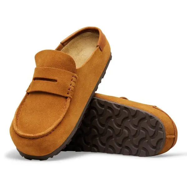 BIRKENSTOCK Naples Wrapped Suede Nubuck Loafer By - Mink