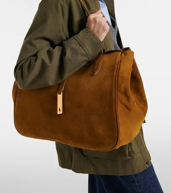 Polo Ralph Lauren Suede Tote Bag