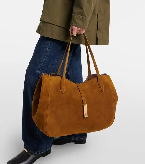 Polo Ralph Lauren Suede Tote Bag