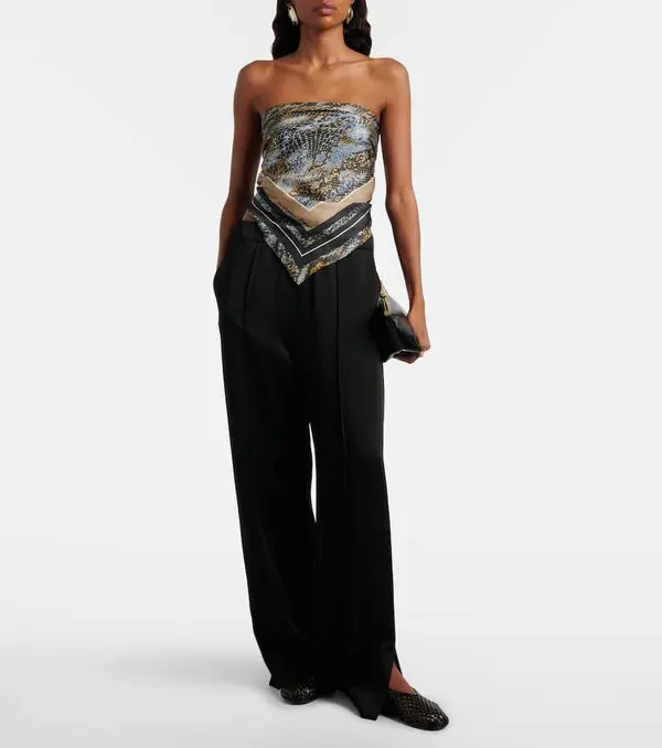 Christopher Esber Snake-print Silk Scarf