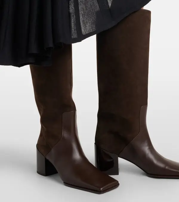 Alaïa Leather Knee-high Boots - Brown
