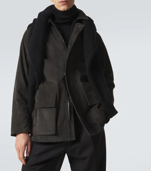 SAMAN AMEL City Suede Jacket