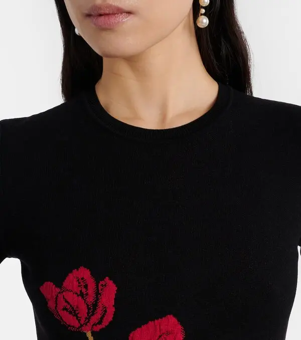 Erdem Floral Jacquard Top