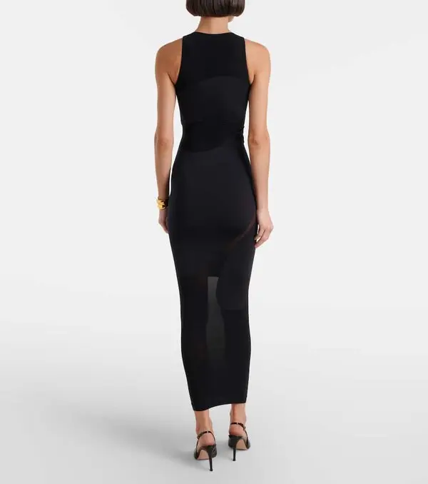 Wolford Shade Paneled Midi Dress