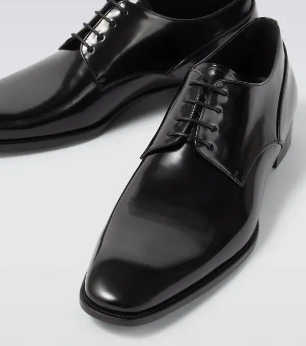 Saint Laurent Stanton Leather Derby Shoes