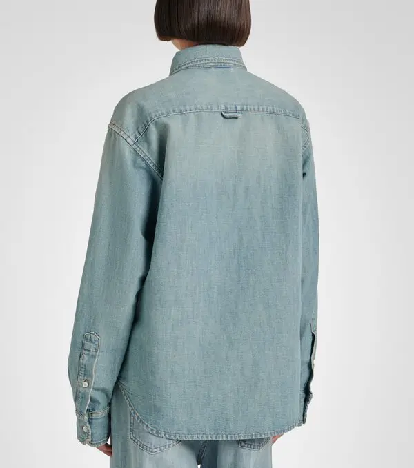 Miu Miu Logo Chambray Shirt