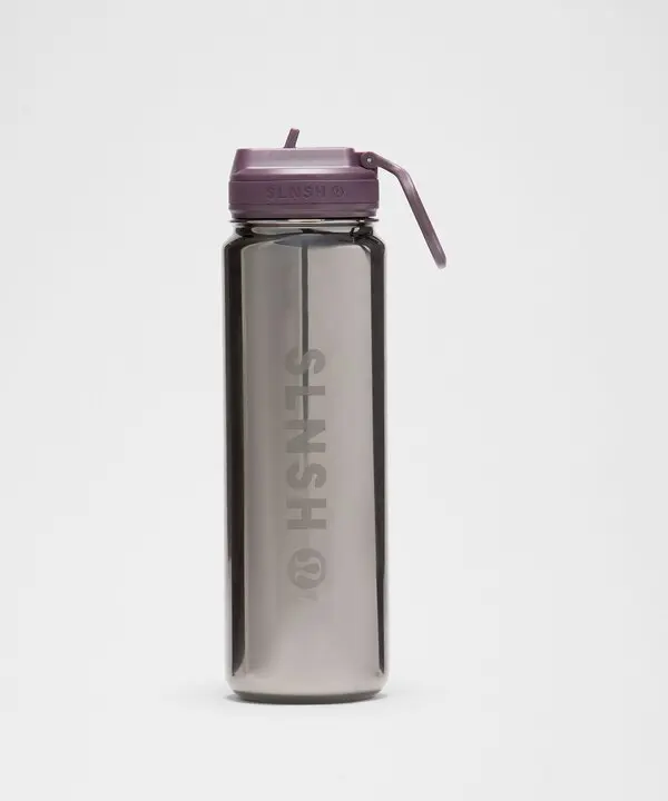 Lululemon Back To Life Sport Bottle 24oz Straw Lid - Dark/arctic Plum