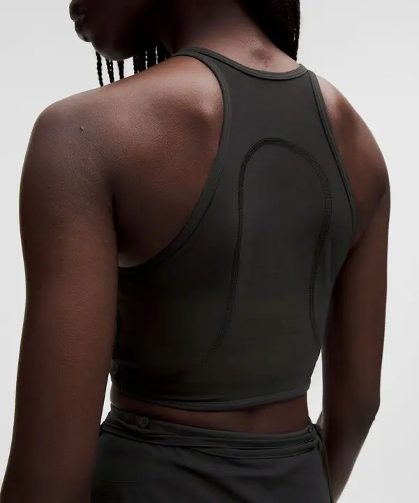 Lululemon Mesh Cross-front Cropped Tank Top