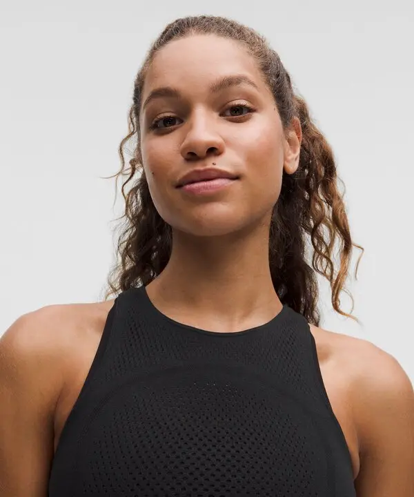 Lululemon Revealknit Cropped Tank Top - Black