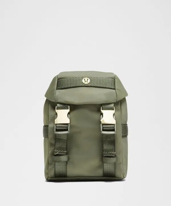 Lululemon Wunderlust Nano Backpack - Bay Leaf/gold