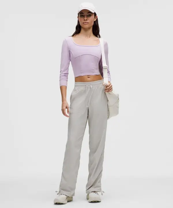 Lululemon Waist-seamed Nulu Long-sleeve Shirt - Lilac Ether