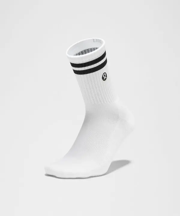 Lululemon Daily Essential Quarter Socks 3 Pack - White/black