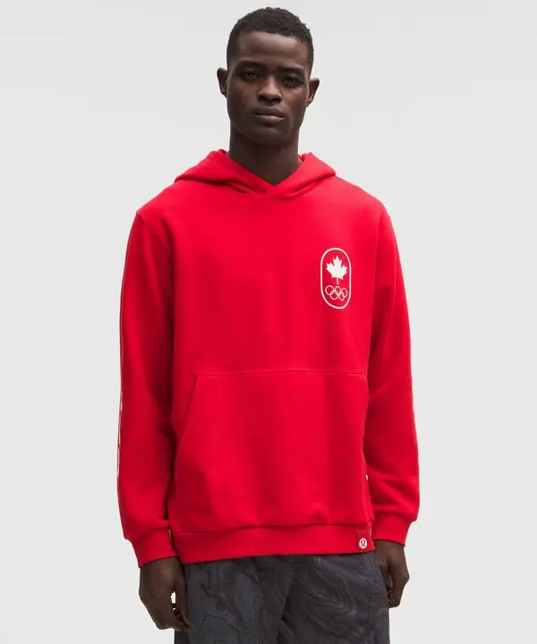 Lululemon Team Canada Steady State Pullover Hoodie - Fiery Red