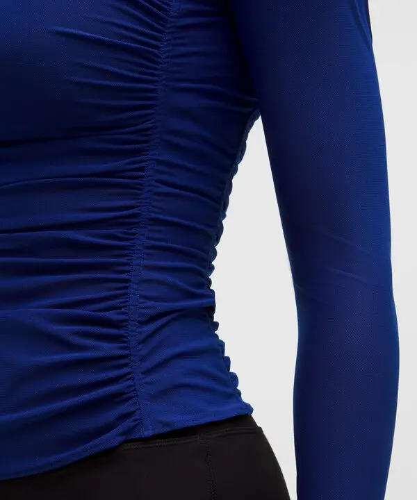Lululemon Mesh Ruched Long-sleeve Shirt - Riverside