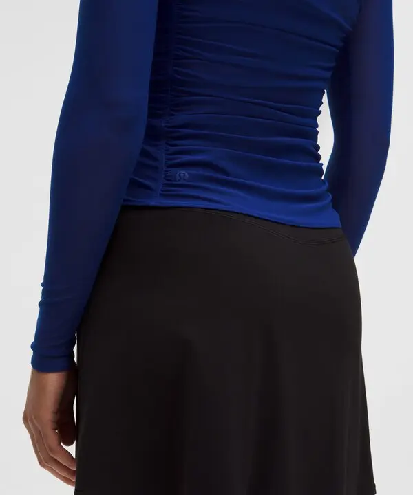 Lululemon Mesh Ruched Long-sleeve Shirt - Riverside