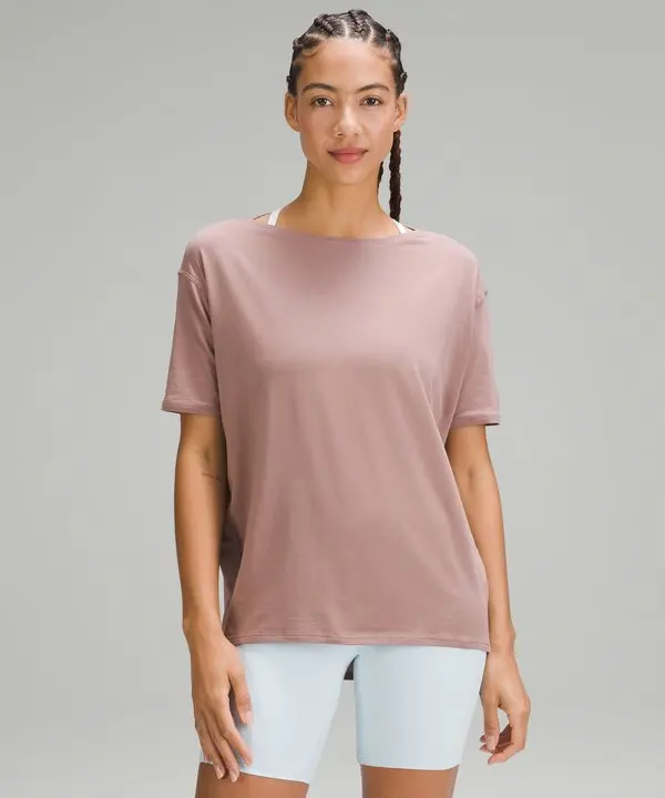 Lululemon Back In Action Short-sleeve Shirt - Twilight Rose