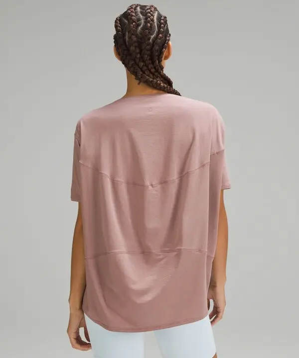 Lululemon Back In Action Short-sleeve Shirt - Twilight Rose