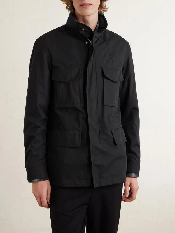 TOM FORD Cotton And Silk-blend Hooded Field Jacket