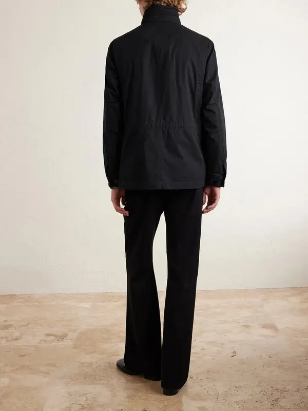 TOM FORD Cotton And Silk-blend Hooded Field Jacket