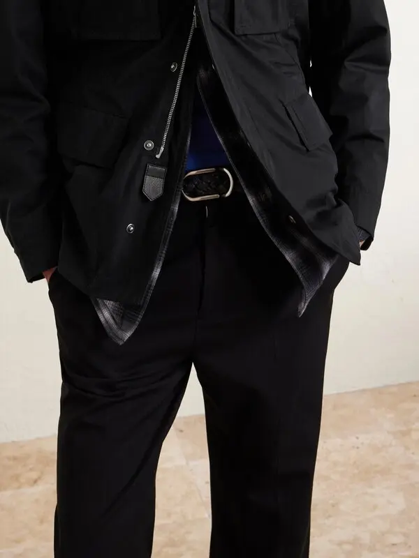 TOM FORD Cotton And Silk-blend Hooded Field Jacket