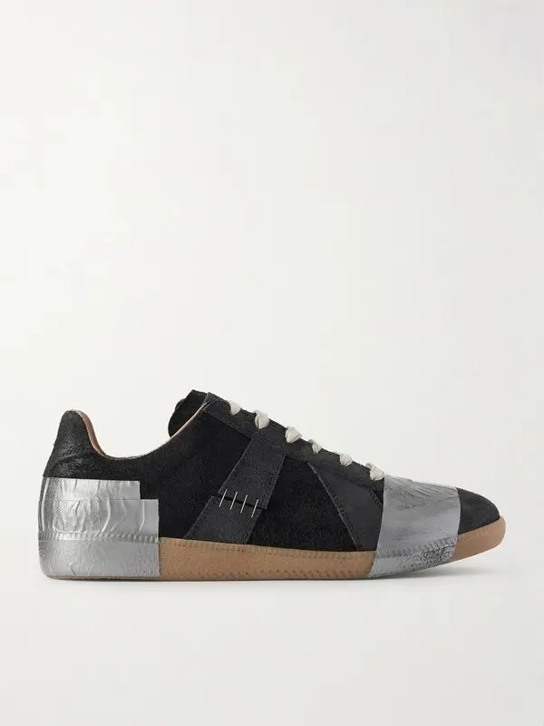 MAISON MARGIELA Replica Suede Sneakers - Black