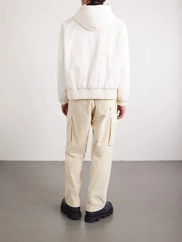 Moncler Hourtine Quilted Gabardine Hooded Down Jacket
