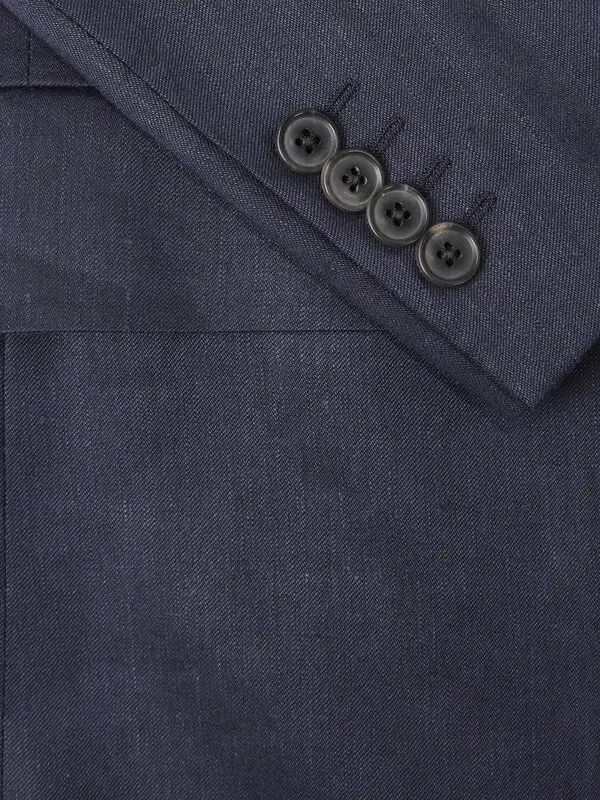 Paul Smith Slim-fit Linen And Virgin Wool-blend Suit Jacket - Blue