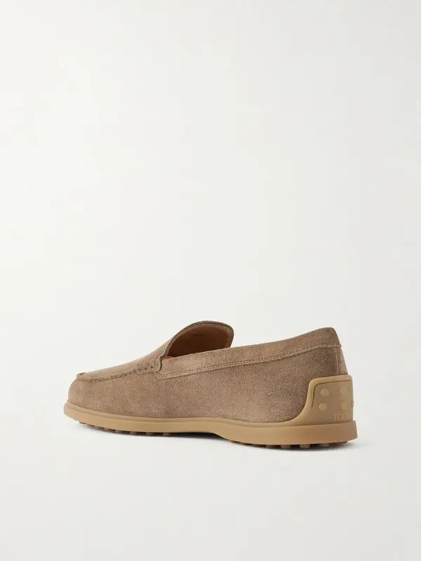TOD'S Suede Loafers - Brown