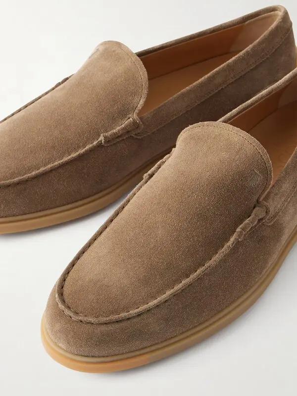 TOD'S Suede Loafers - Brown