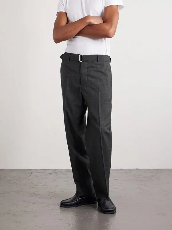 Officine Générale Straight-leg Virgin Wool-blend Trousers