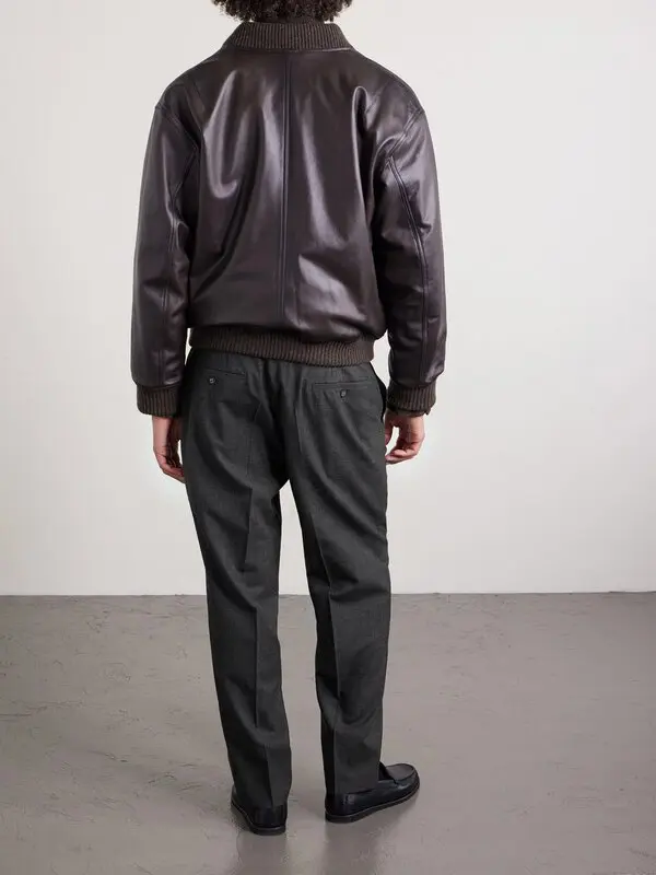 Officine Générale Straight-leg Virgin Wool-blend Trousers