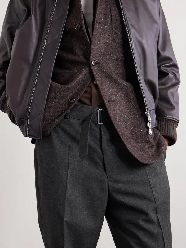 Officine Générale Straight-leg Virgin Wool-blend Trousers