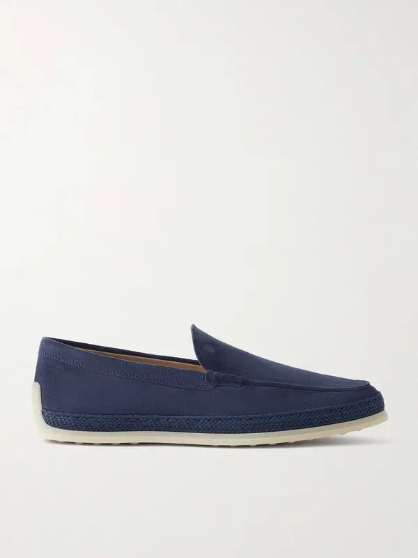 TOD'S Suede Loafers - Navy