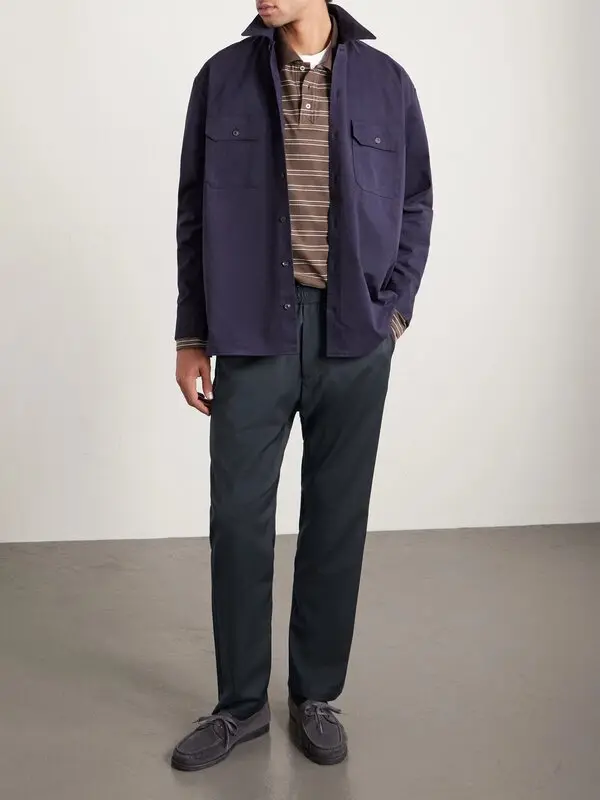 Barena Venezia Straight-leg Virgin Wool Trousers - Gray