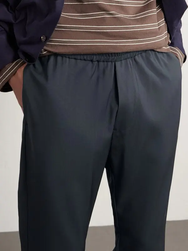 Barena Venezia Straight-leg Virgin Wool Trousers - Gray
