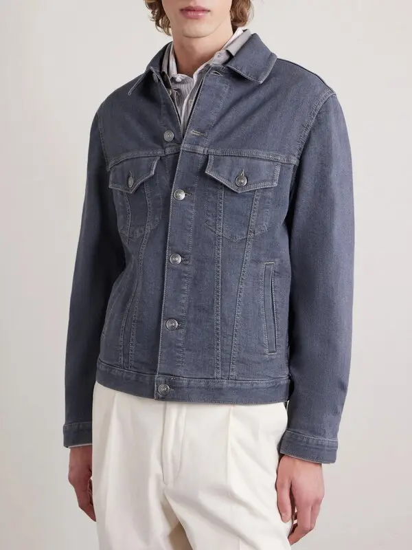 Brunello Cucinelli Denim Jacket - Blue