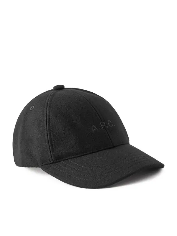 A.p.c. Charlie Logo-embroidered Baseball Cap - Black