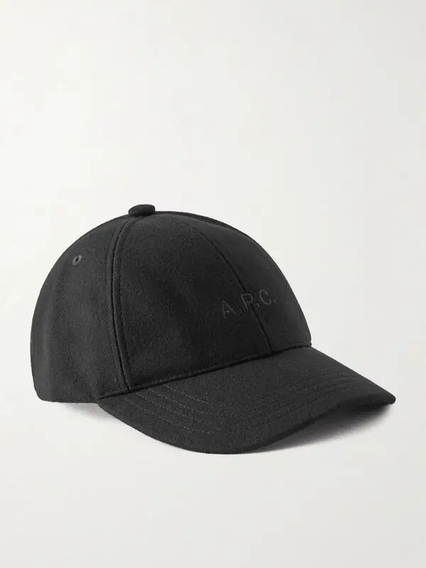 A.p.c. Charlie Logo-embroidered Baseball Cap - Black