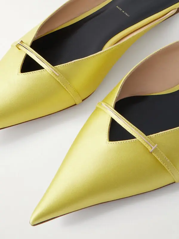 TOM FORD Embellished Satin Mules