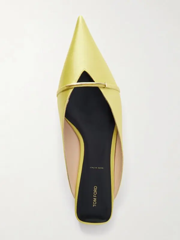 TOM FORD Embellished Satin Mules