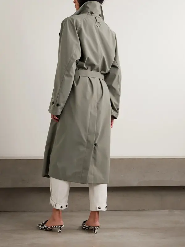 Tibi Frank Belted Layered Trench Coat