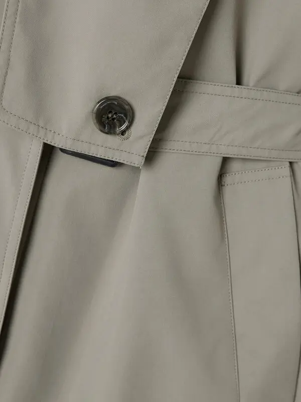 Tibi Frank Belted Layered Trench Coat