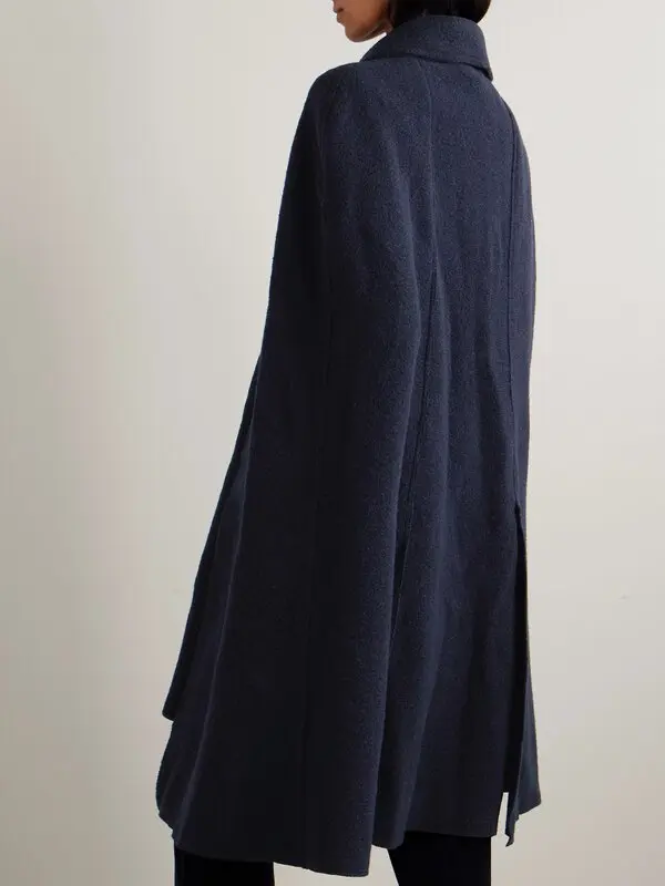 TOTEME Wool-felt Cape Coat - Blue