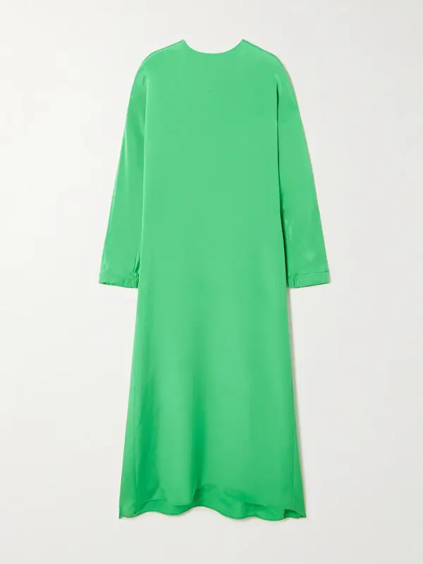 Tibi Silk Crepe De Chine Maxi Dress