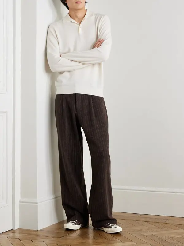 Oliver Peoples Orsman Wide-leg Trousers - Brown